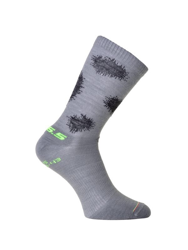 Q36.5 Socks Plus Snow Camo Grey